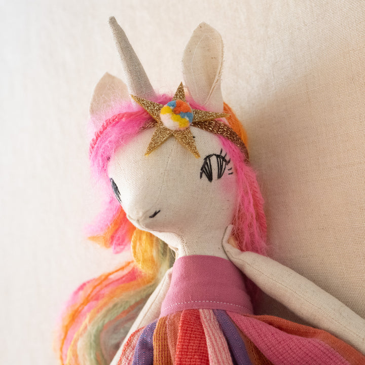 Unicorn Doll - Handmade Bespoke Unicorn Doll by Forest Creature