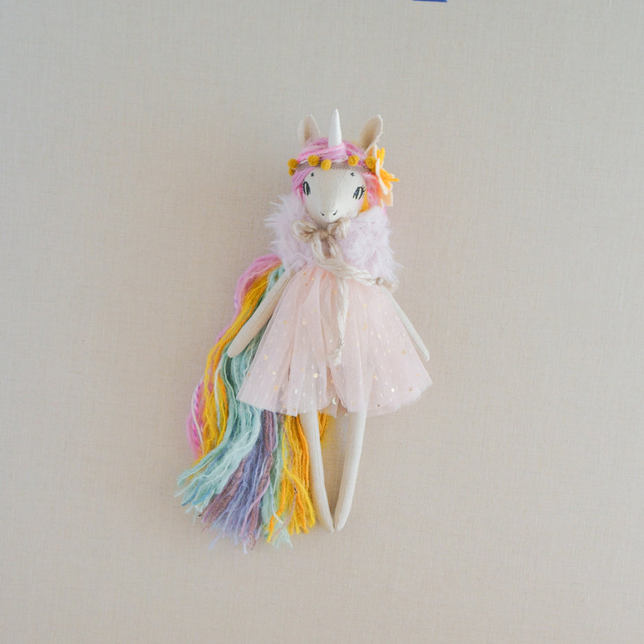 Unicorn Doll - Handmade Bespoke Unicorn Doll by Forest Creature